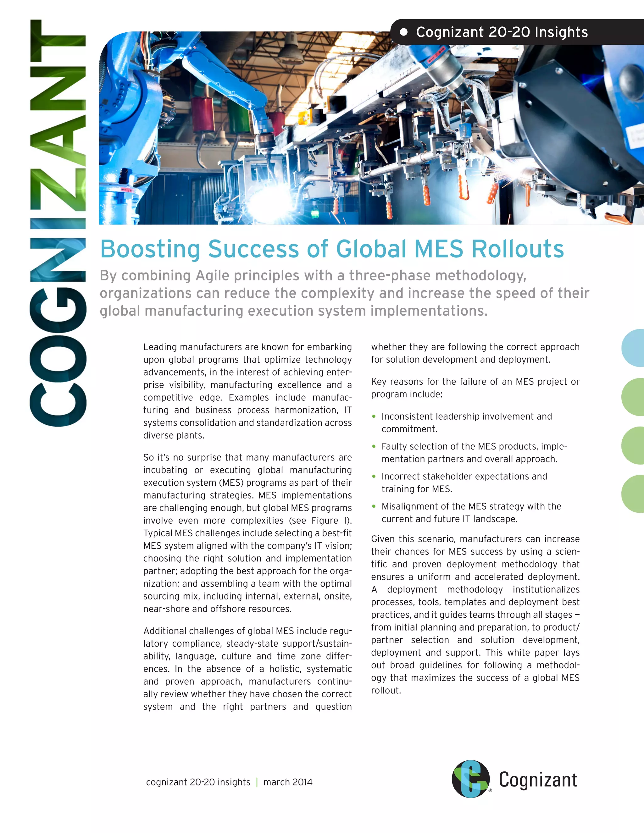 Boosting Success of Global MES Rollouts | PDF