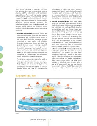 Boosting Success of Global MES Rollouts | PDF