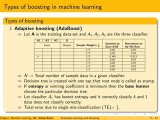 Ensemble Learning and Boosting | PDF | Artificial Intelligence ...