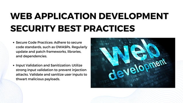 Security First Enterprise Web Application Development Best Practices Ppt