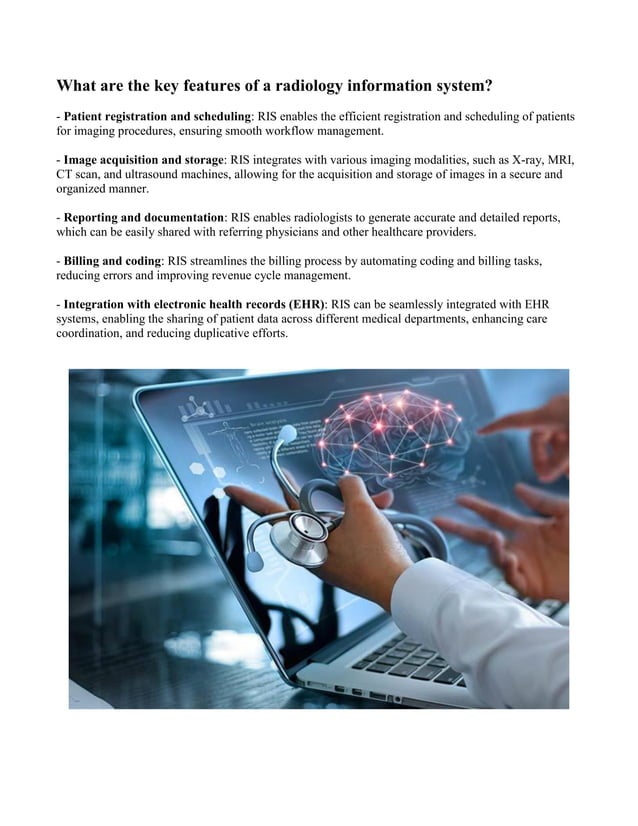 Boosting Efficiency And Accuracy Why Radiology Information Systems Are