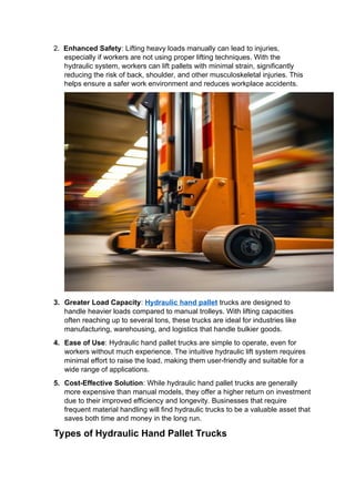 Boosting Efficiency in Material Handling with Hand Pallet Trolleys and ...