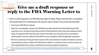 Boosting FDA Warning Letters Regulatory Analysis with Generative AI ...