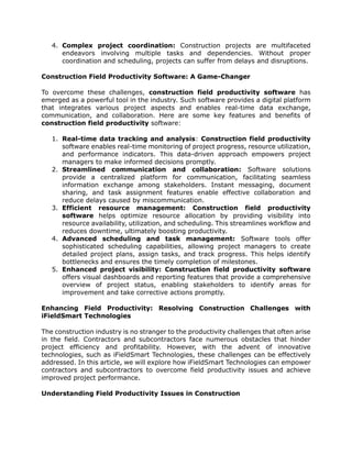 Boosting Field Efficiency with advanced Construction Field Productivity ...