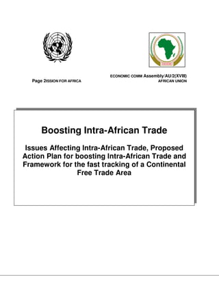BOOSTING INTRA-AFRICAN TRADE | PDF