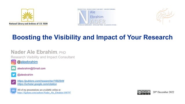 Boosting the Visibility and Impact of Your Research | PPT