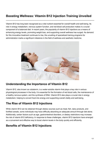 Boosting Wellness Vitamin B12 Injection Training Unveiled.pdf