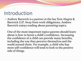 Boosting Your Child's Confidence | PPT