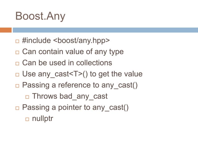 Boost introduction | PPTX