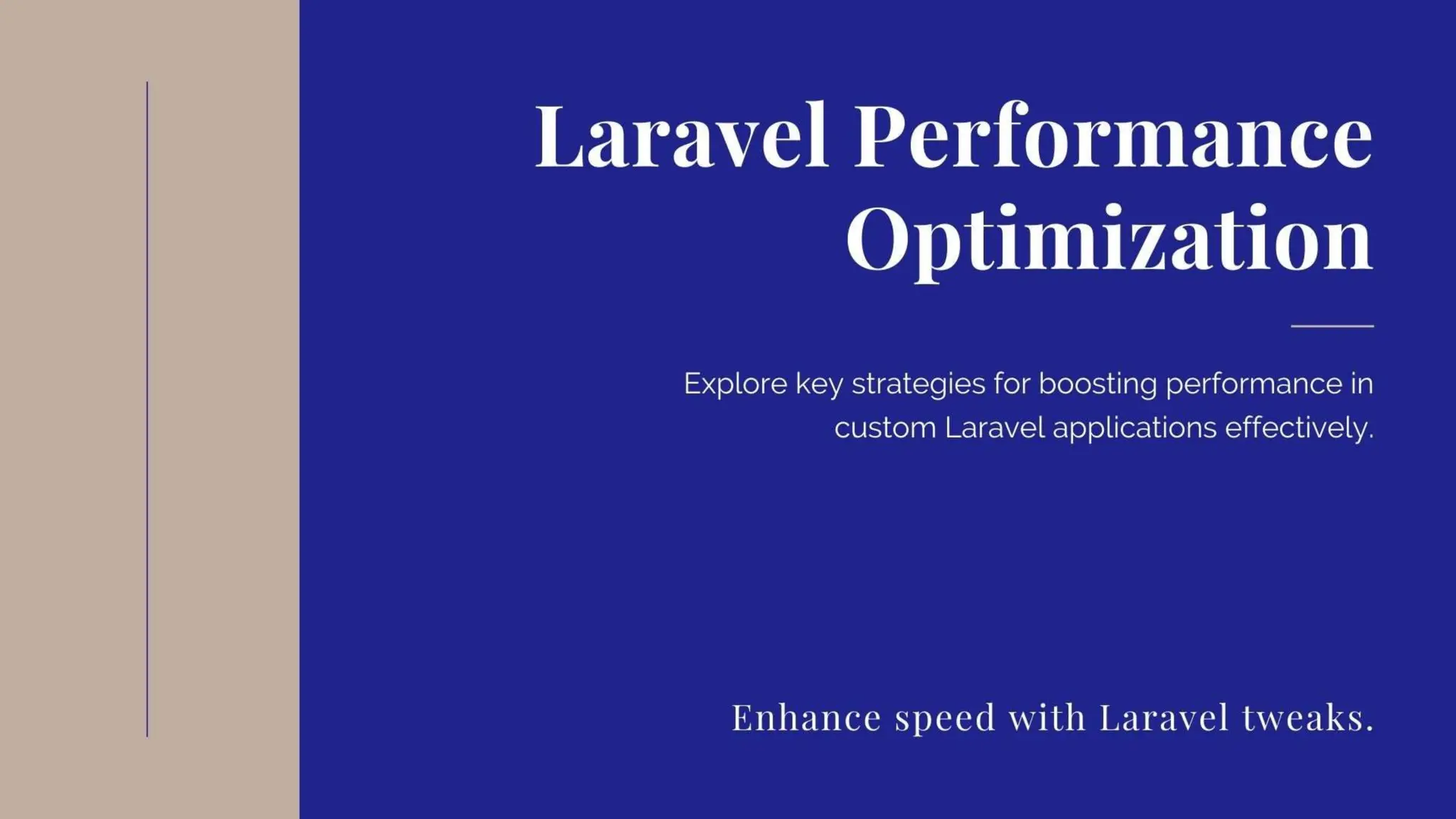Boost Laravel Performance Pro Tips For Optimizationpptx
