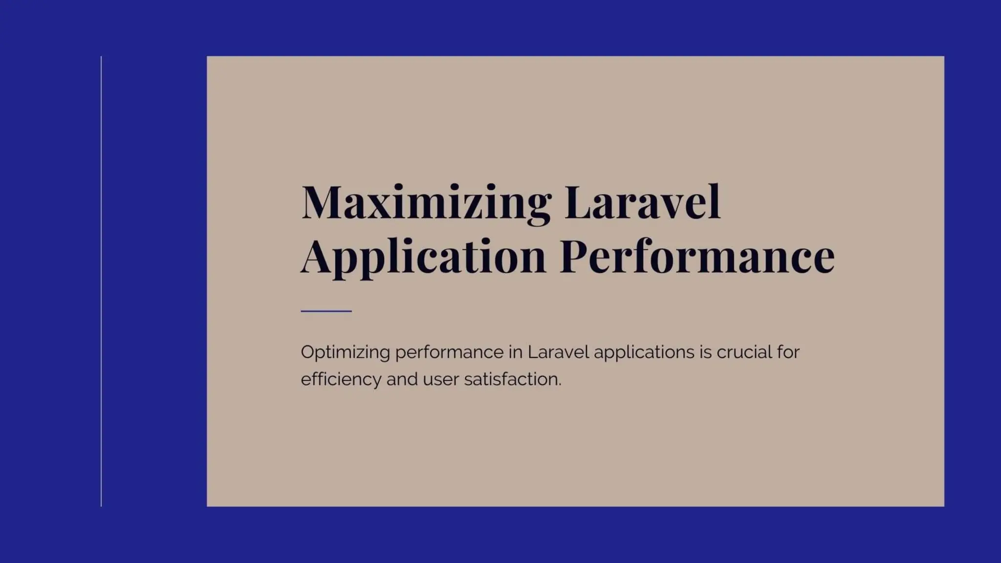 Boost Laravel Performance Pro Tips For Optimizationpptx