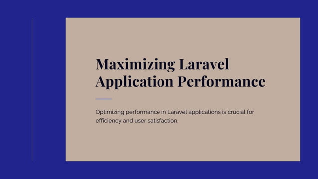 Boost Laravel Performance Pro Tips For Optimizationpptx