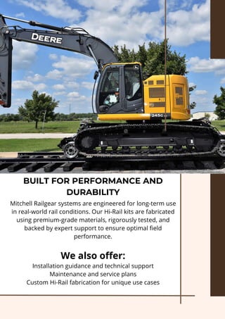 Boost Productivity with Track Excavator Hi-Rail Systems by Mitchell ...