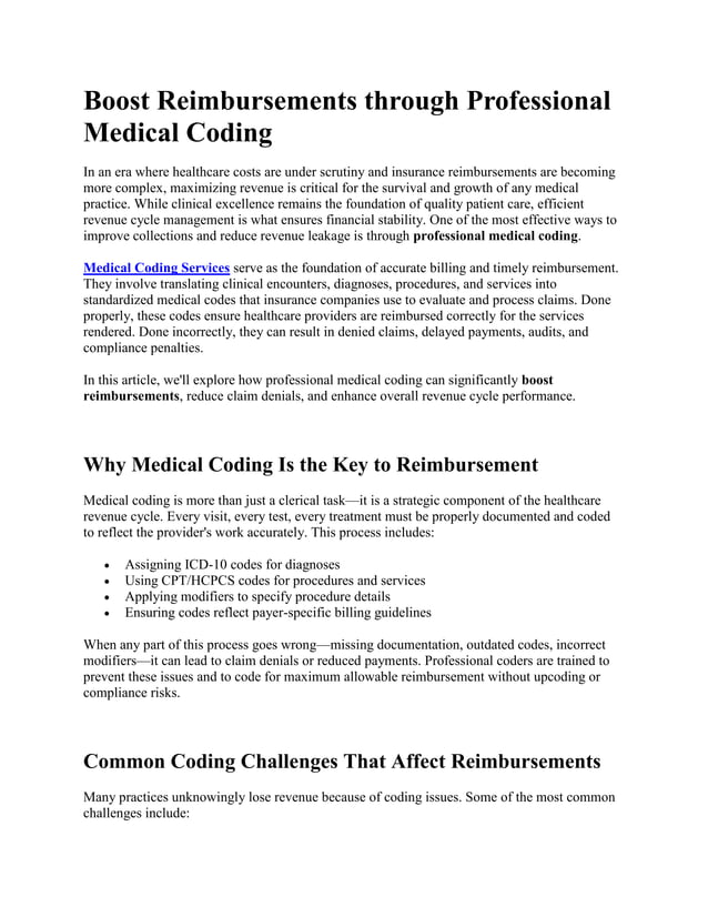 Boost Reimbursements through Professional Medical Coding.pdf