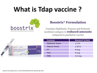 Maternal Immunization with Tdap Vaccine Dr. Sharda Jain | PPTX ...