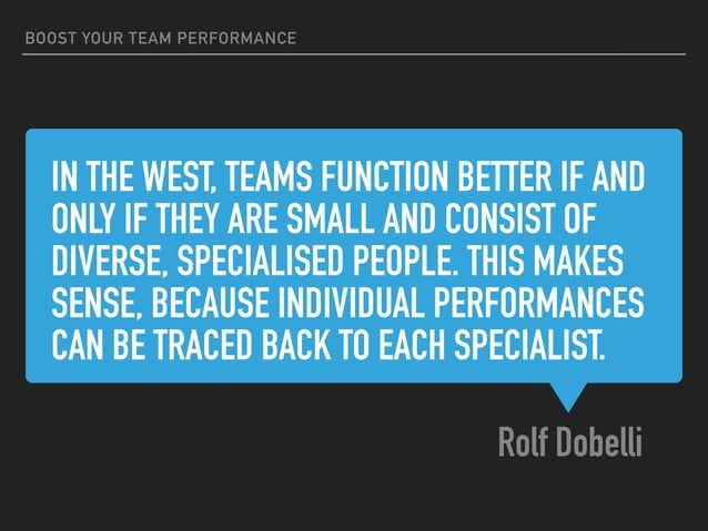 Boost your team performance | PPT