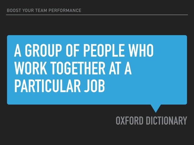 Boost your team performance | PPT