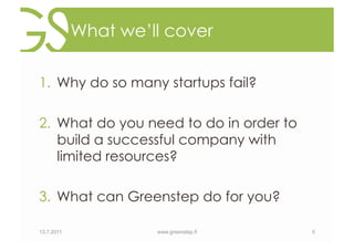 Greenstep Oy presentation @Boost Turku | PPT