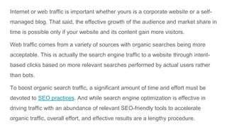 Boost web traffic without seo | PPTX