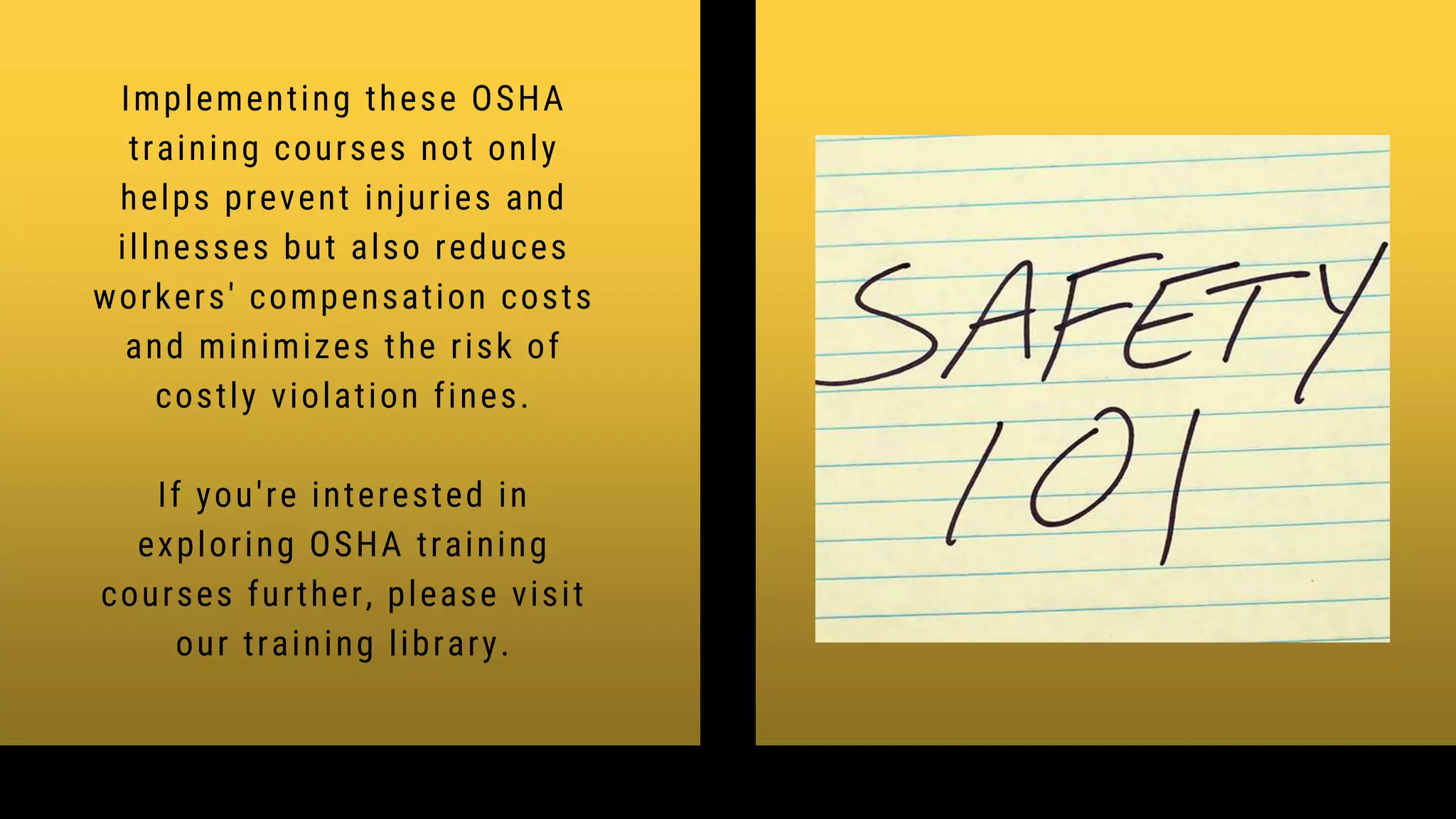 Boost Workplace Safety with Top 5 OSHA Training Courses | PPTX