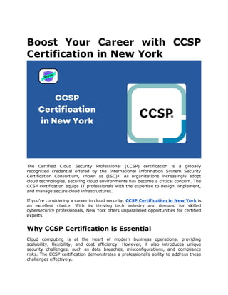 Boost Your Career with CCSP Certification in New York.docx