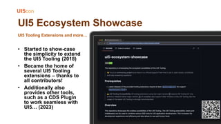 UI5con 2024 - Boost Your Development Experience with UI5 Tooling Extensions | PPTX | Web ...