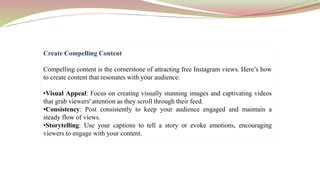 Boost Your Instagram Views Instantly Proven Free Strategies. | PPT