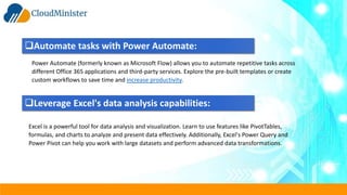 Boost Your Productivity with Office 365 | PPTX | Computer Software and Applications | Computing