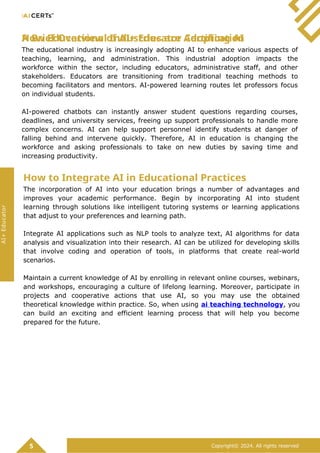 Boost Your Teaching Skills with AI Educator Certification! | DOCX