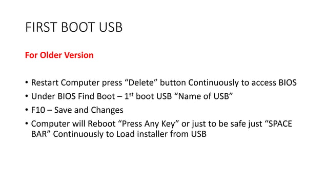 Bootable-USB.pptx | Operating Systems | Computer Software and Applications
