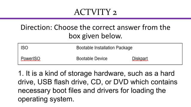 Bootable Installer Preparation .pptx | Operating Systems | Computer Software and Applications