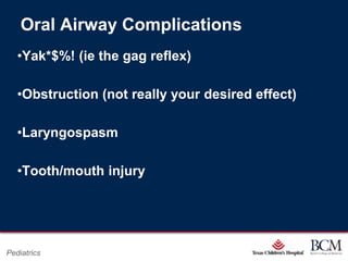 2013 Pediatric Fellows Boot Camp_Adjuncts BMV & LMA | PPT