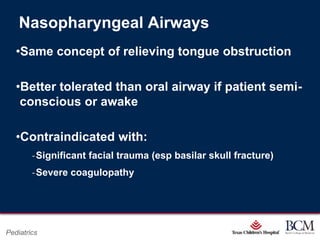2013 Pediatric Fellows Boot Camp_Adjuncts BMV & LMA | PPT