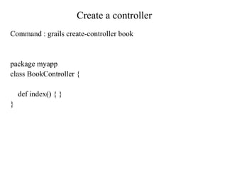 Grails Controllers | PPT
