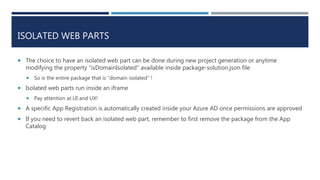 Calling APIs with SharePoint Framework | PPT