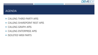 Calling APIs with SharePoint Framework | PPT