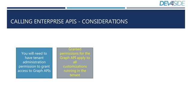 Calling APIs with SharePoint Framework | PPT