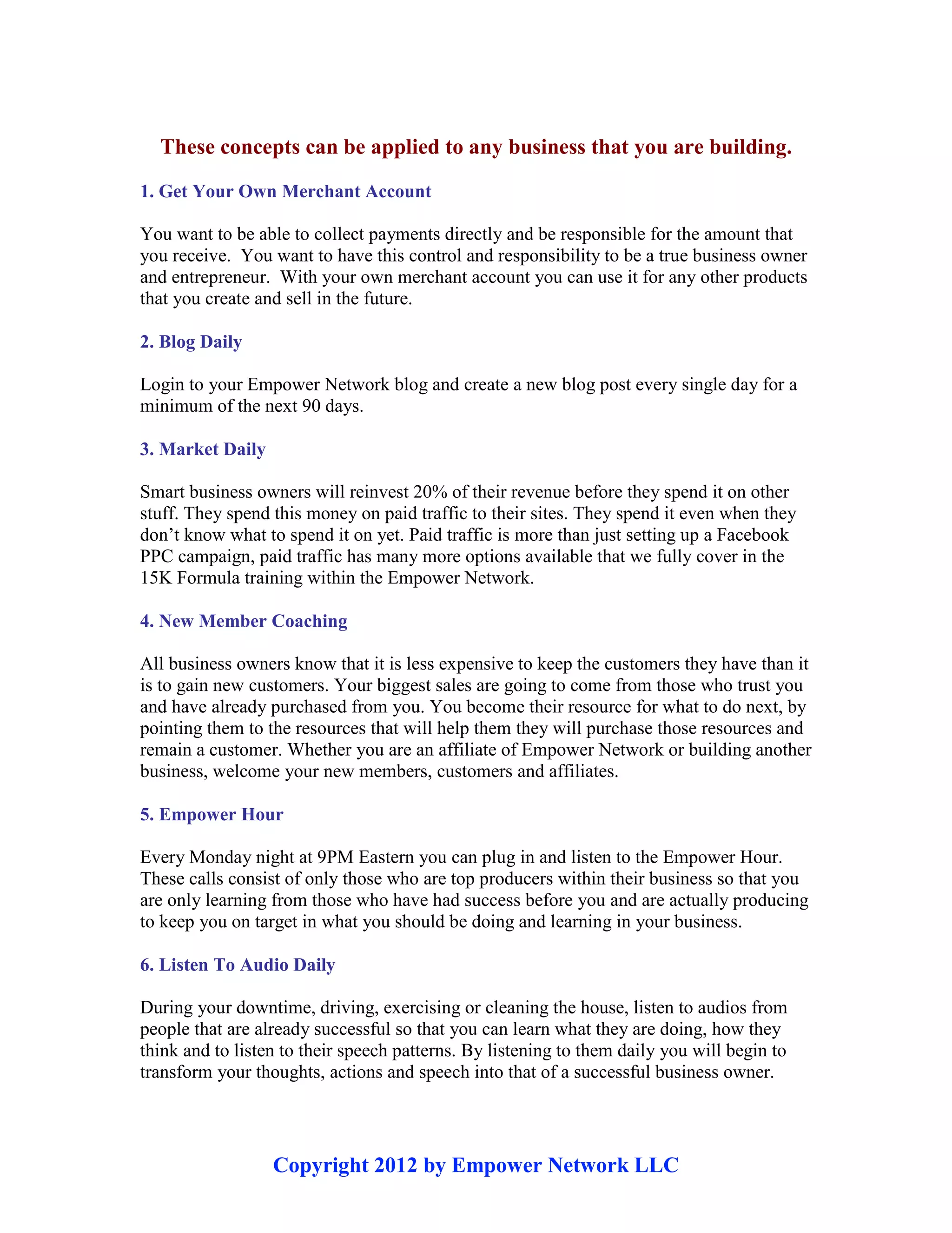 8 core commitments | PDF