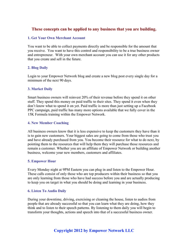 8 core commitments | PDF