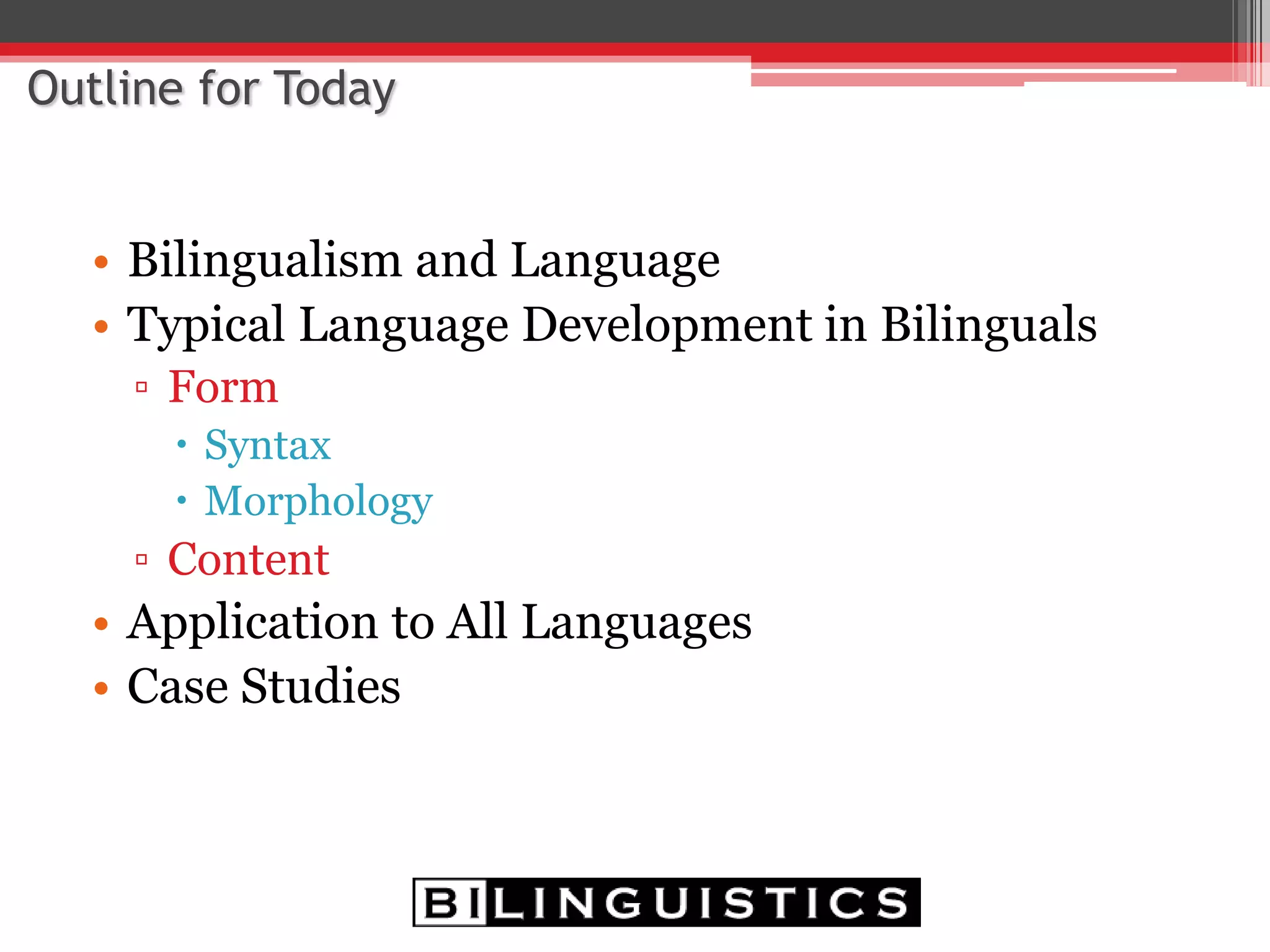Difference vs. Disorder: Language Development in Culturally and ...