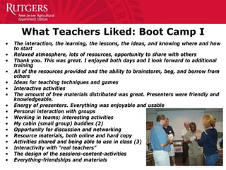 Boot camp methodology and impact evaluation neafcs-09-11 | PDF