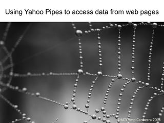 Using Yahoo Pipes | PPT