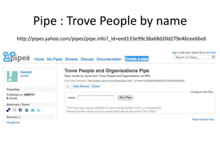 Using Yahoo Pipes | PPT