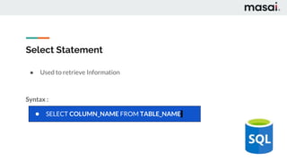 Bootcamp sql fundamentals bootcamp_part1 | PPTX