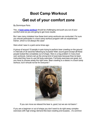 Boot camp workout | PDF