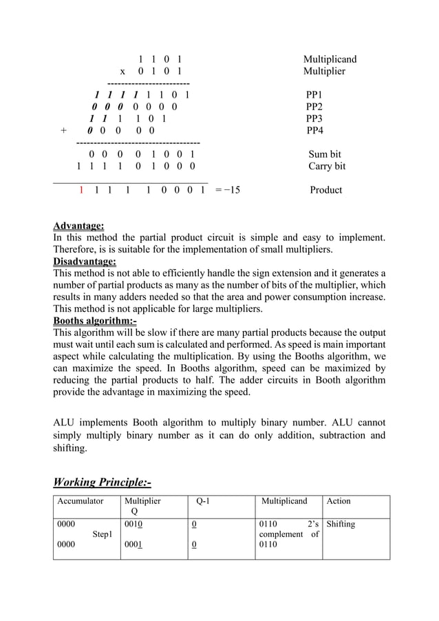 Encoding Schemes for Multipliers | PDF