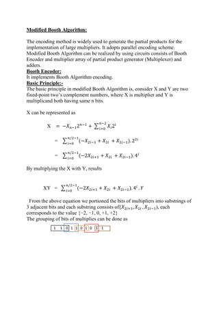 Encoding Schemes for Multipliers | PDF
