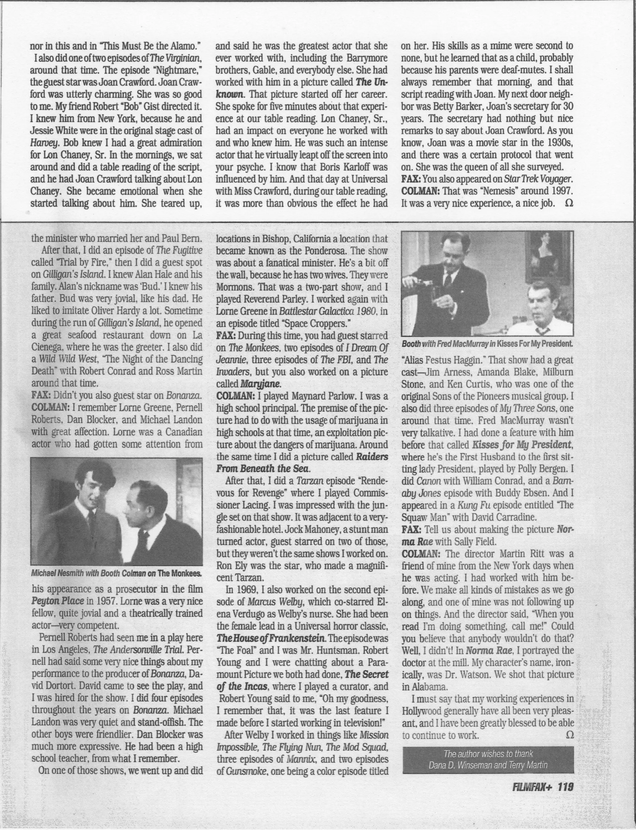 Fall 2010 Interview Booth Colman Interview | PDF