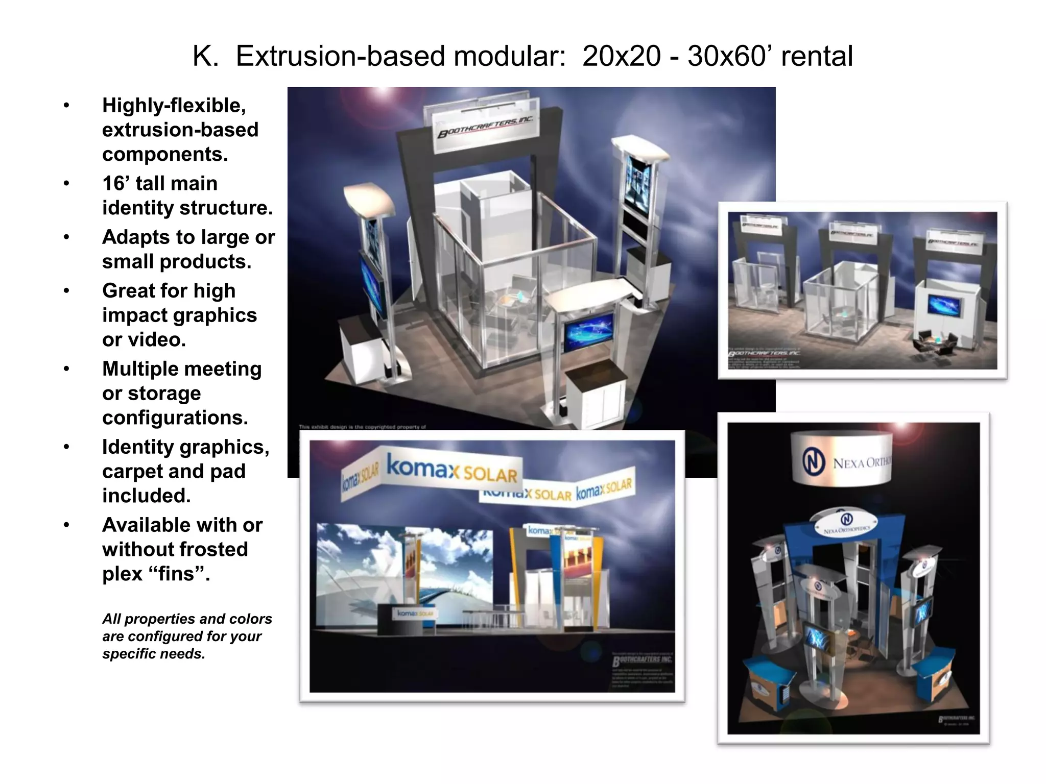 Boothcrafters exhibit and trade show booth rental samples 1 13 | PPT