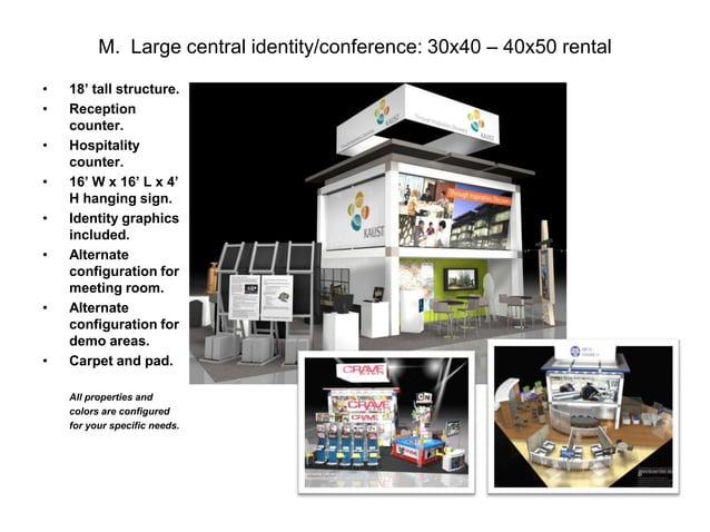 Boothcrafters exhibit and trade show booth rental samples 1 13 | PPT